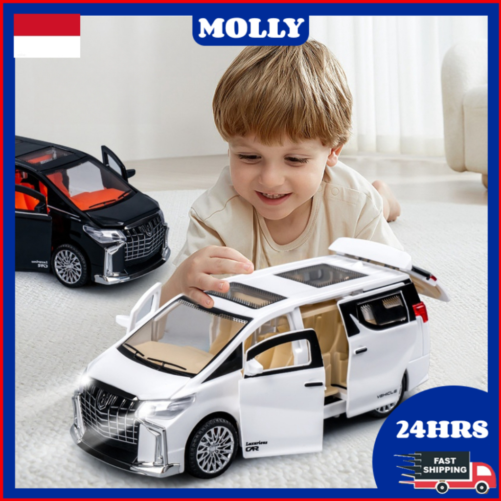 Jual Mainan Mobil Suara dan Ringan Model Toyota Alphard Dapat Membuka ...
