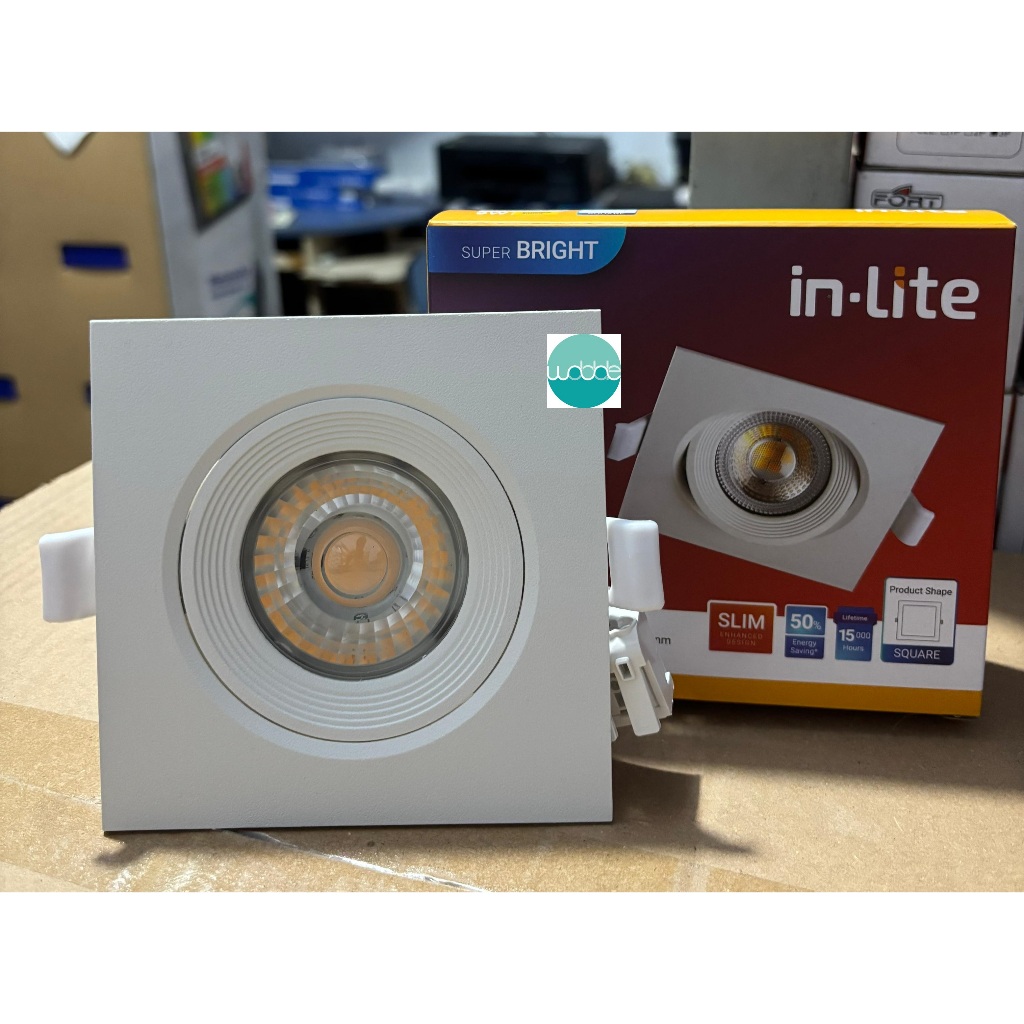 Jual INDC236S PERSEGI KOTAK IN LITE LAMPU SPOTLIGHT LED INLITE DOWNLIGHT LED SPOT 9W 9 W 9WATT 9 ...