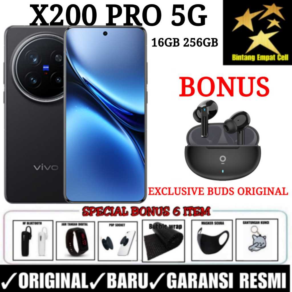 Jual VIVO X200 PRO 5G 16/512 & X200 5G 12/256 GARANSI RESMI | Shopee Indonesia
