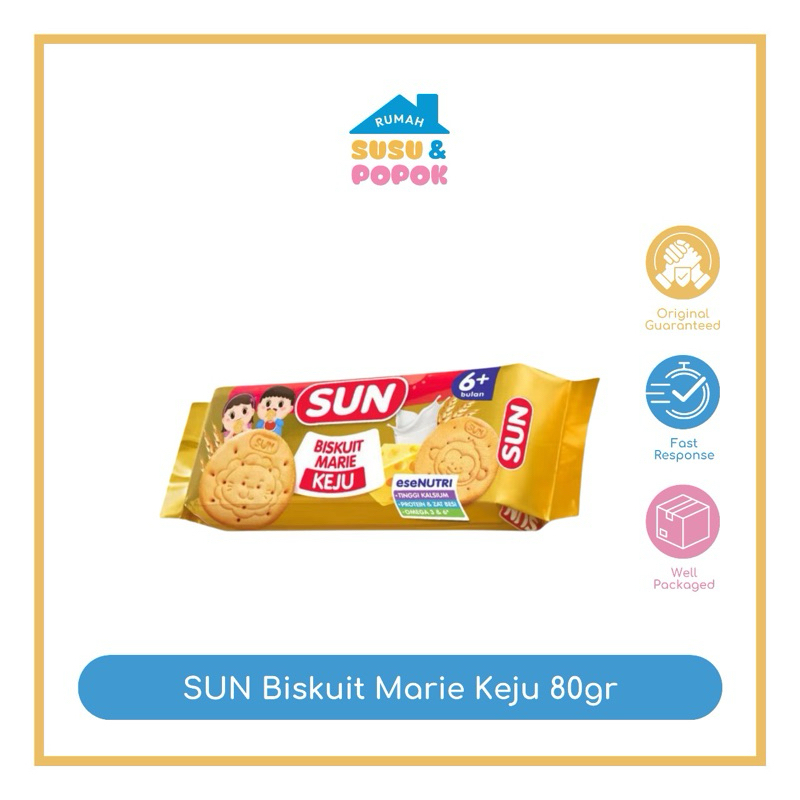 Jual SUN Biskuit Marie Keju 80gr | Shopee Indonesia