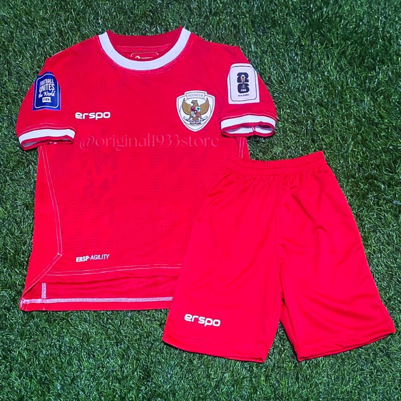 Jual Jersey Timnas Anak 2024 Home Jersey Timnas Indonesia Anak Setelan Baju Anak Jersey Bola ...