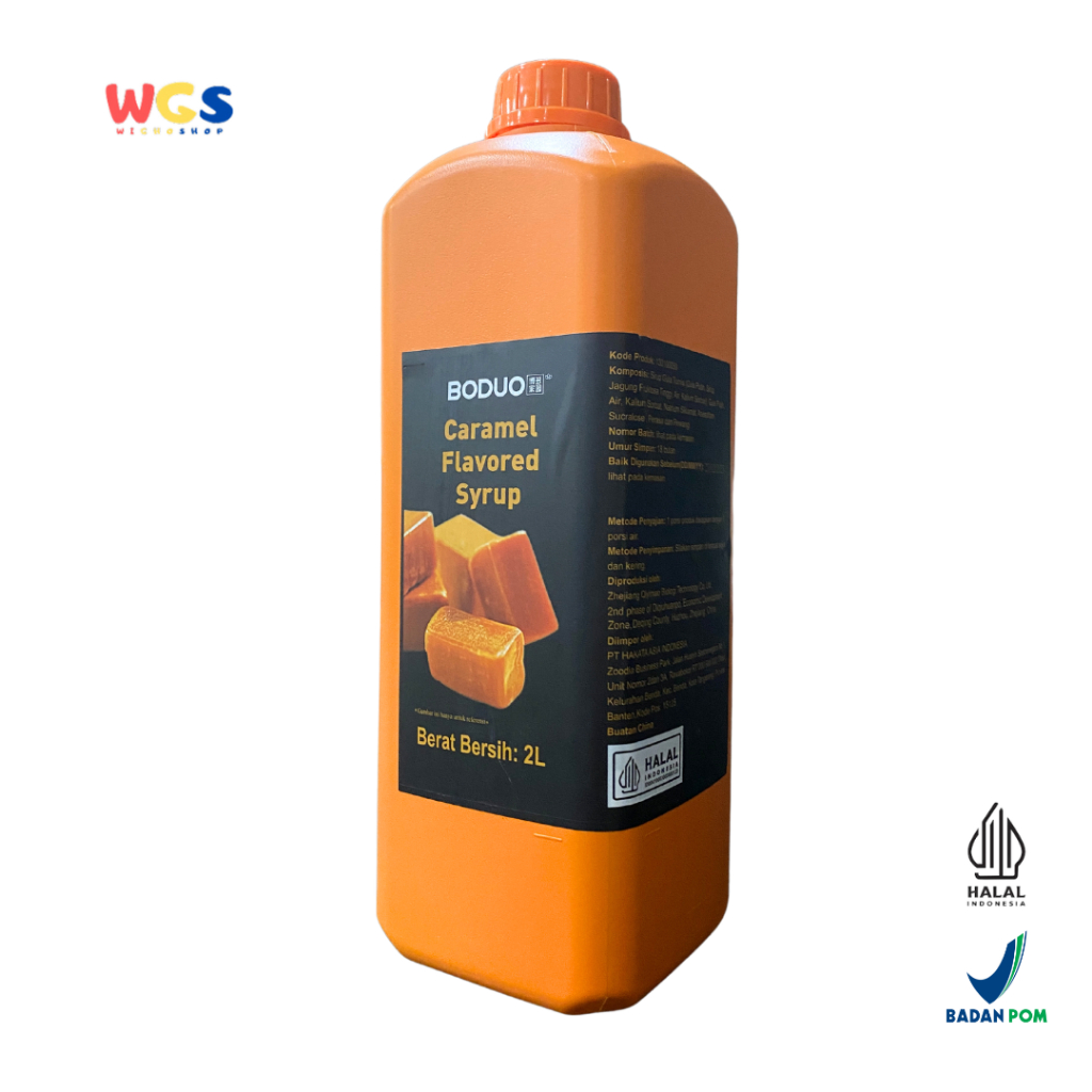 Jual BODUO Syrup Caramel Flavored 2L - Halal & BPOM untuk Minuman dan ...