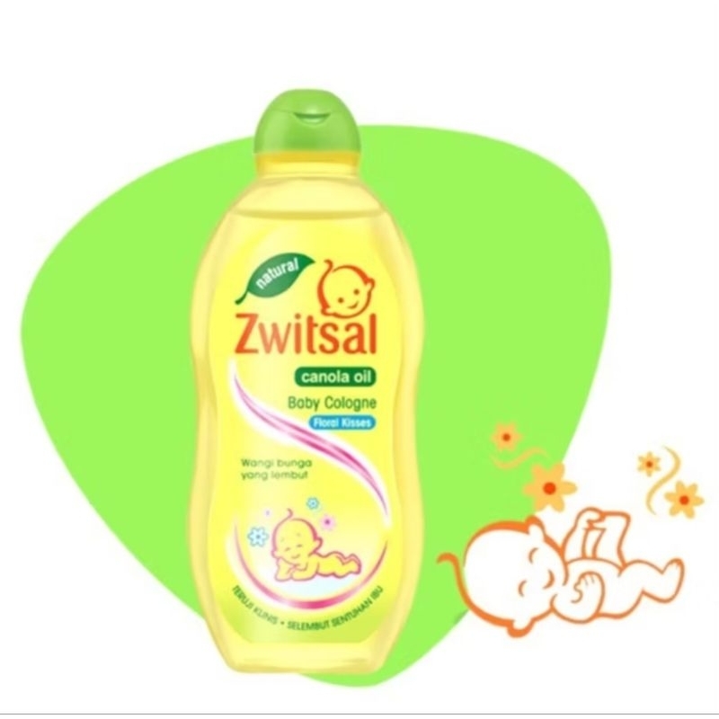 Jual Zwitsal Baby Cologne Natural Canola Oil Floral Kisses 100ml ...