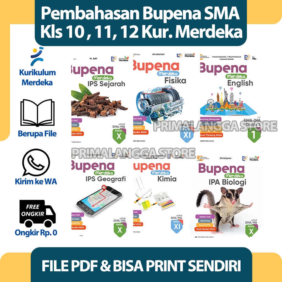 Jual Kunci Jawaban Buku Bupena Kelas 10 11 12 SMA Kurikulum Merdeka Penerbit Erlangga | Shopee ...