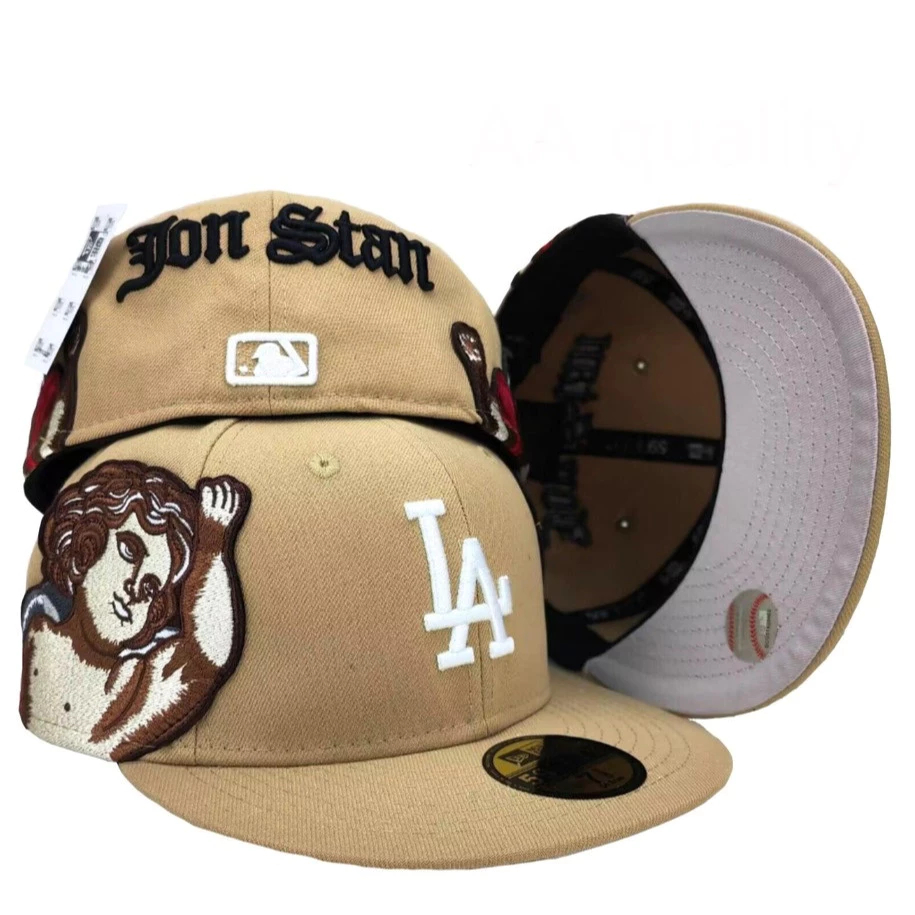 Jual Topi Snapback Fitted LA Los Angeles Dodgers Jon Stan Cream White ...