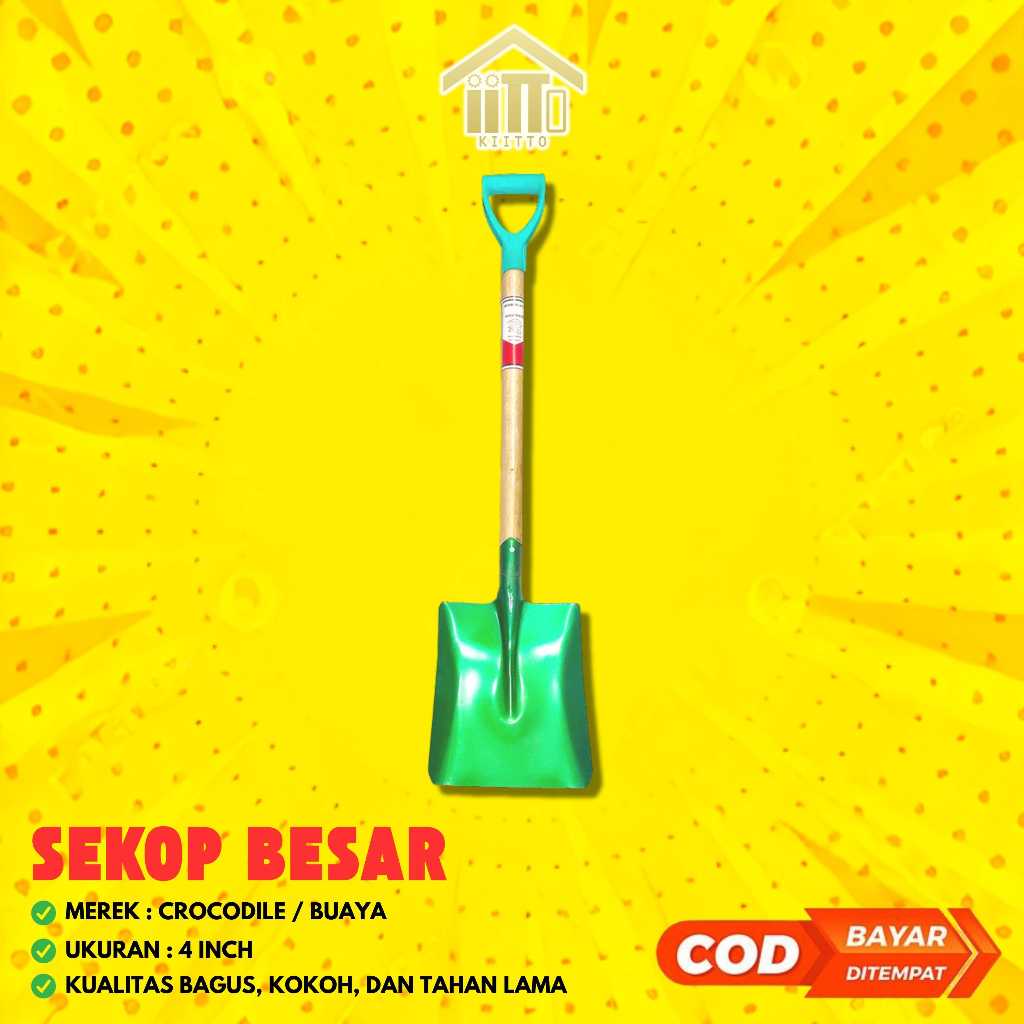 Jual SEKOP SKOP PAPAK BESAR / SEKOP GAGANG KAYU CAP BUAYA | Shopee ...