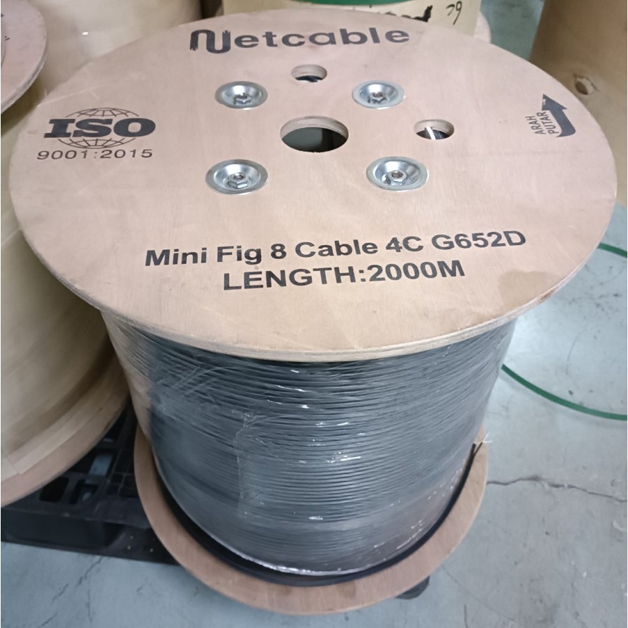 Jual Netcable Kabel Fiber Optik FO Mini FIG8 Fig 8 Panjang 2000M 2KM 2 ...