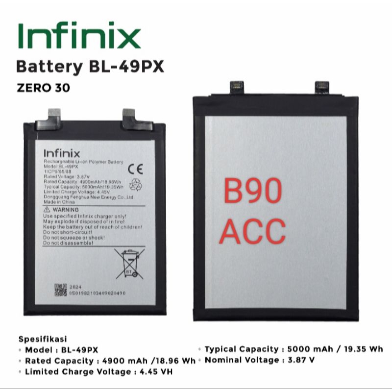 Jual BL49PX - Baterai Batrei Infinix Zero 30 X6731 BL-49PX BL 49PX ...