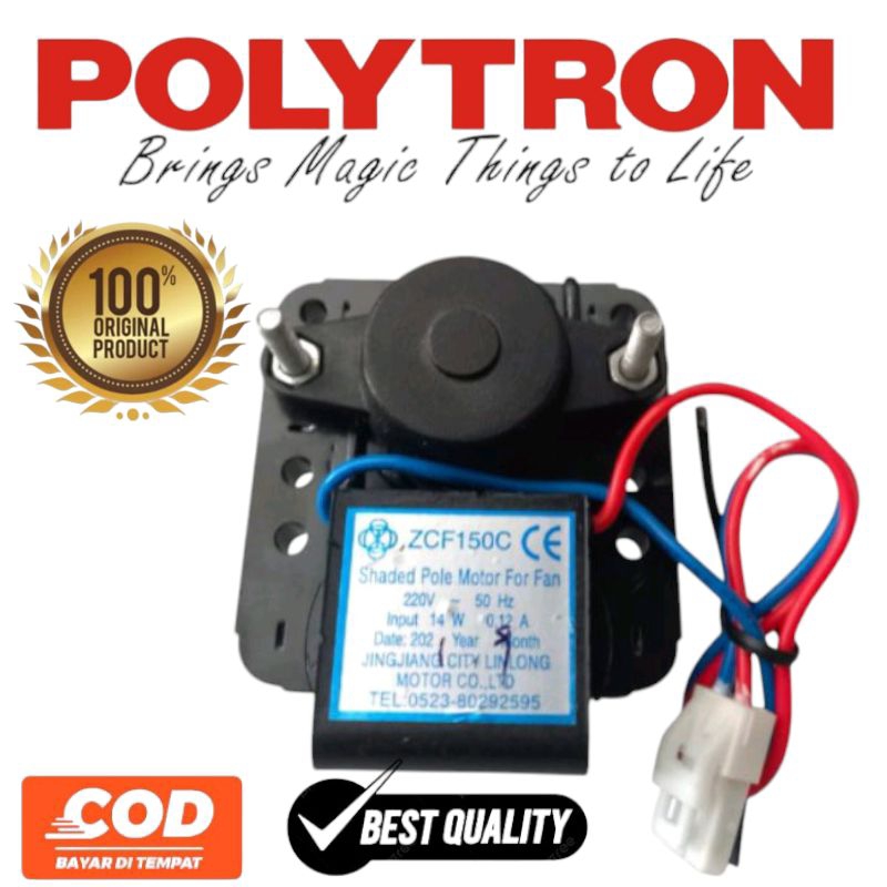 Jual FAN SHOWCASE POLYTRON ORIGINAL | MOTOR FAN SHOWCASE ZCF150C ...