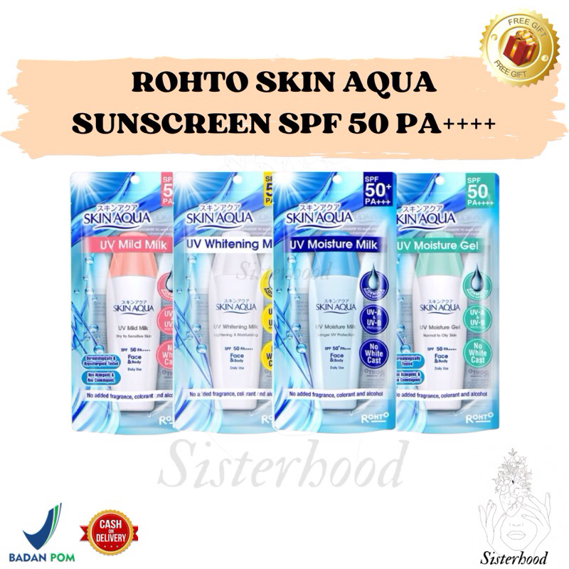 Jual Skin Aqua UV Whitening Milk | Mild Milk | Moisture Milk | Moisture Gel SPF 50 PA++++ 40gr ...