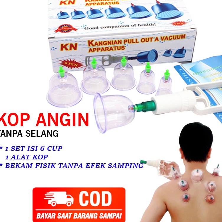 Jual Produk Viral Kop Angin Lengkap ISI 6 CUP Alat Bekam Untuk Mengobati Masuk Angin Dan ...