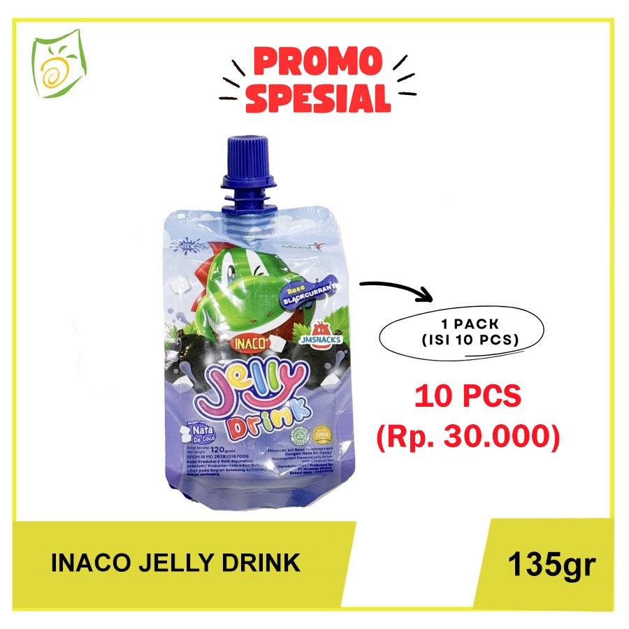Jual Inaco Jelly Drink Blackcurrant Nata De Coco | Shopee Indonesia