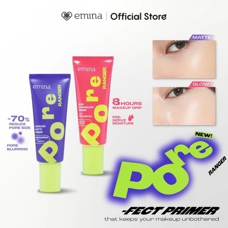 Jual Emina Pore Ranger Total Poreless Primer & Blur Hydraglow Primer 20 ...