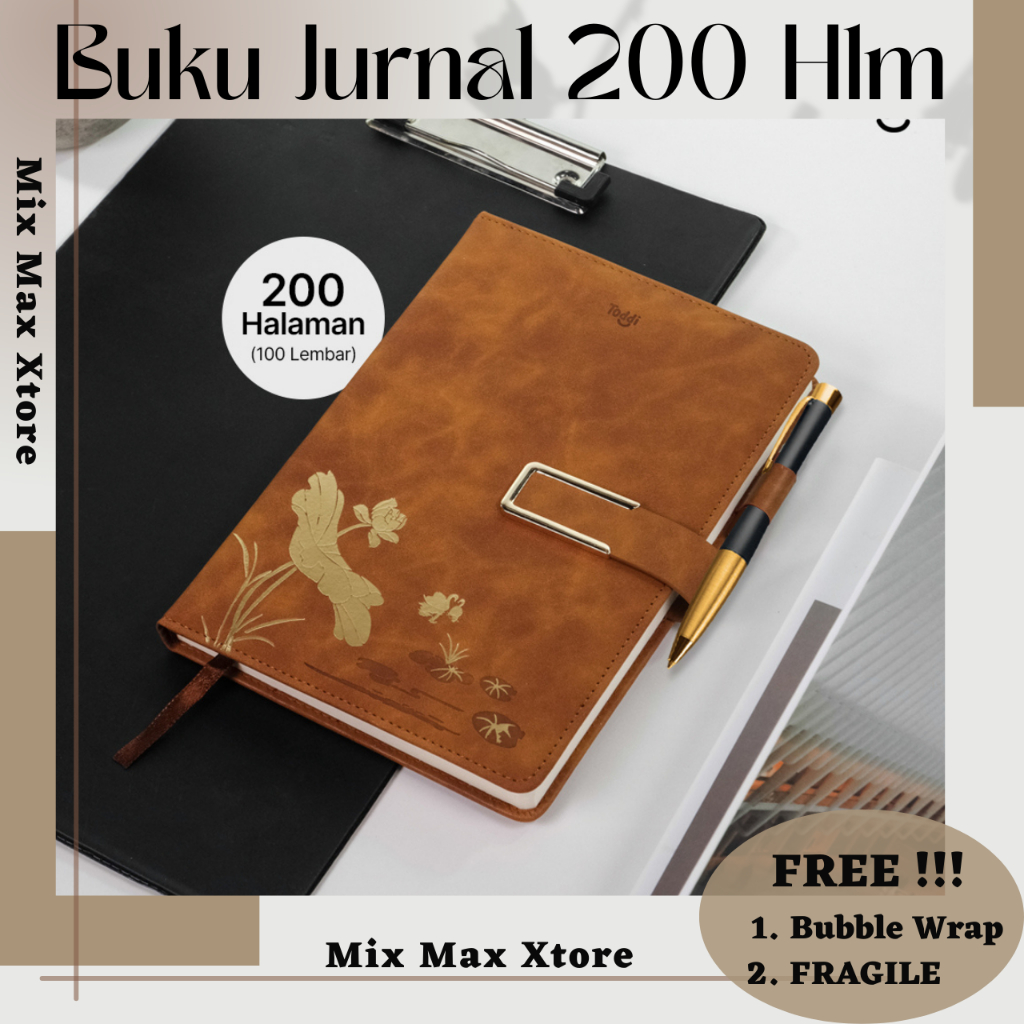 Jual Buku Jurnal Leather Notebook Diary A5 200 Halaman 80 GSM Notebook ...
