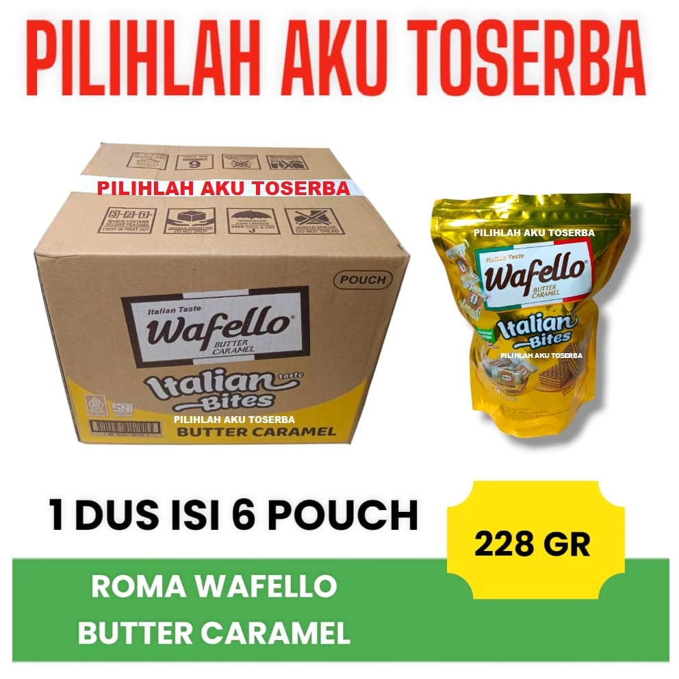 Jual Wafello BITES Butter Caramel POUCH Big Pack - ( HARGA 1 DUS ...