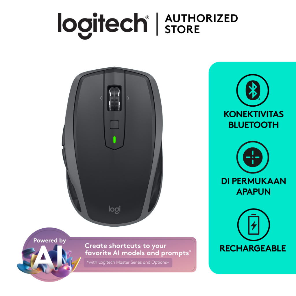 Jual Logitech MX Anywhere 2S Mouse Wireless, Bluetooth, Rechargeable ...