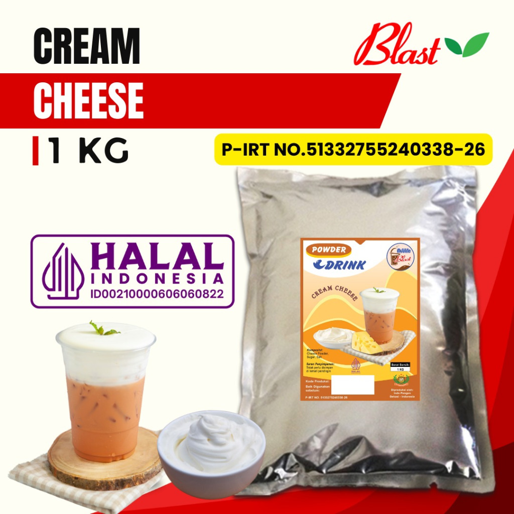Jual Bubuk Cheese Cream 1 KG / Cream Cheese Powder / Cheese Foam Drink ...