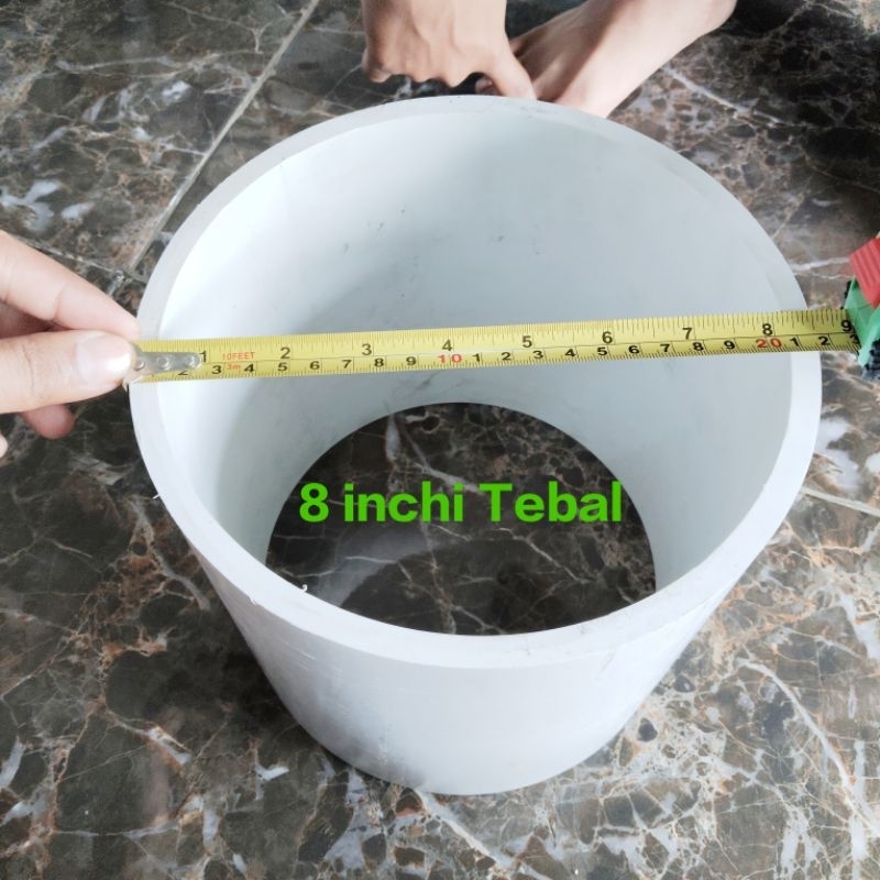 Jual Pipa pvc 8" inchi aw panjang 40 cm tebal 8 mm | Shopee Indonesia
