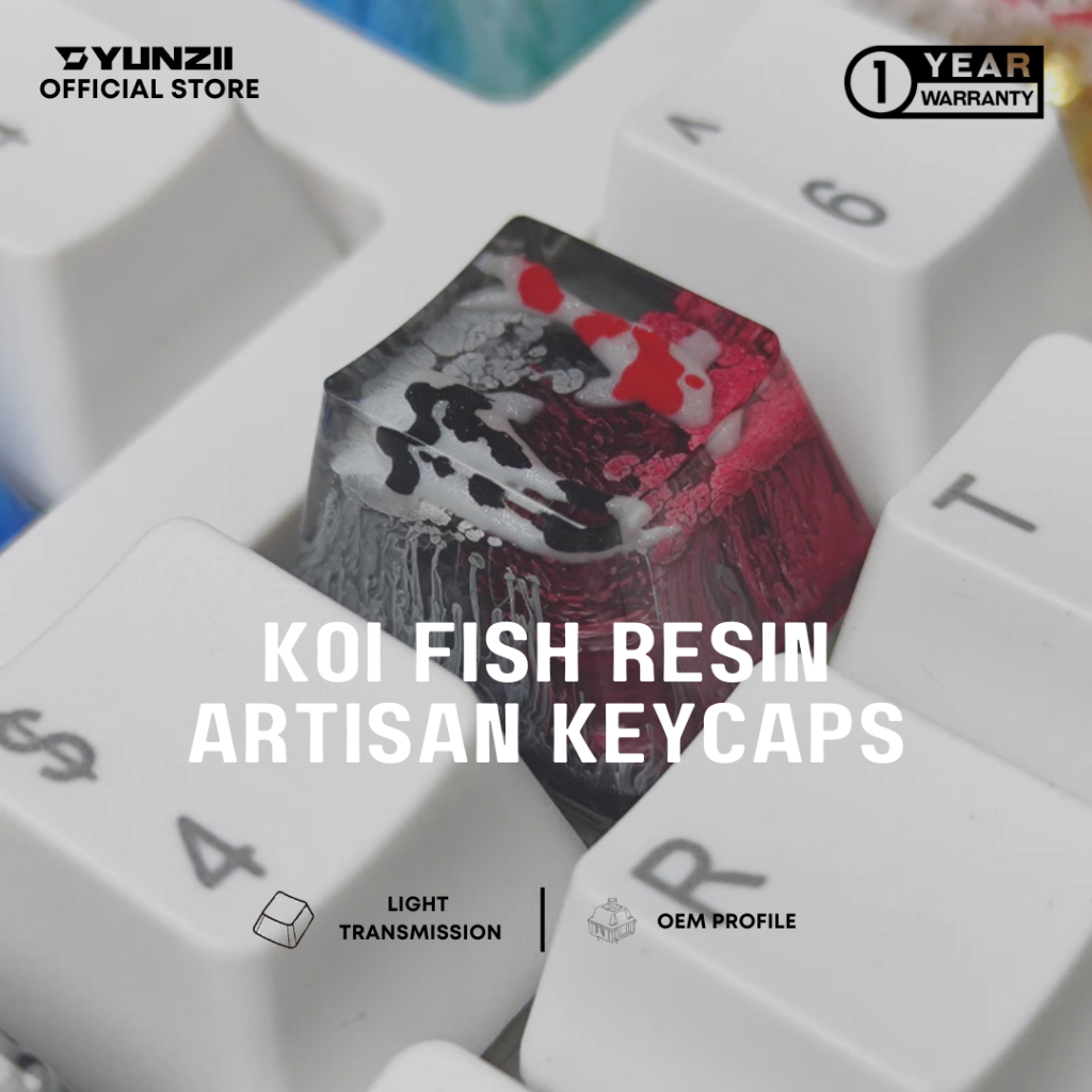 Jual YUNZII Koi Fish Resin Artisan Keycaps | Shopee Indonesia