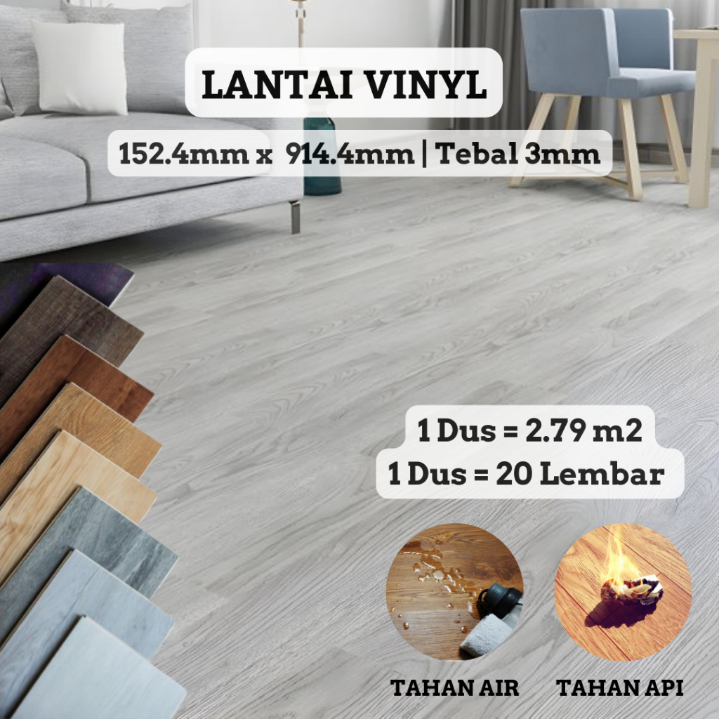 Jual IG - Lantai Vinyl Kayu 3mm | Vinyl Flooring Sticker | Luxury Vinyl ...