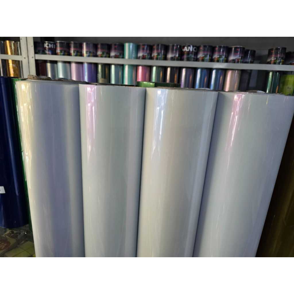 Jual Sticker Fanchi Pearl White PET 152cm(rol) | Shopee Indonesia