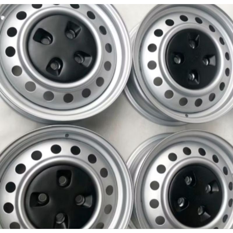 Jual 4 velg kaleng R13 PCD 114 +dop ato visto | Shopee Indonesia