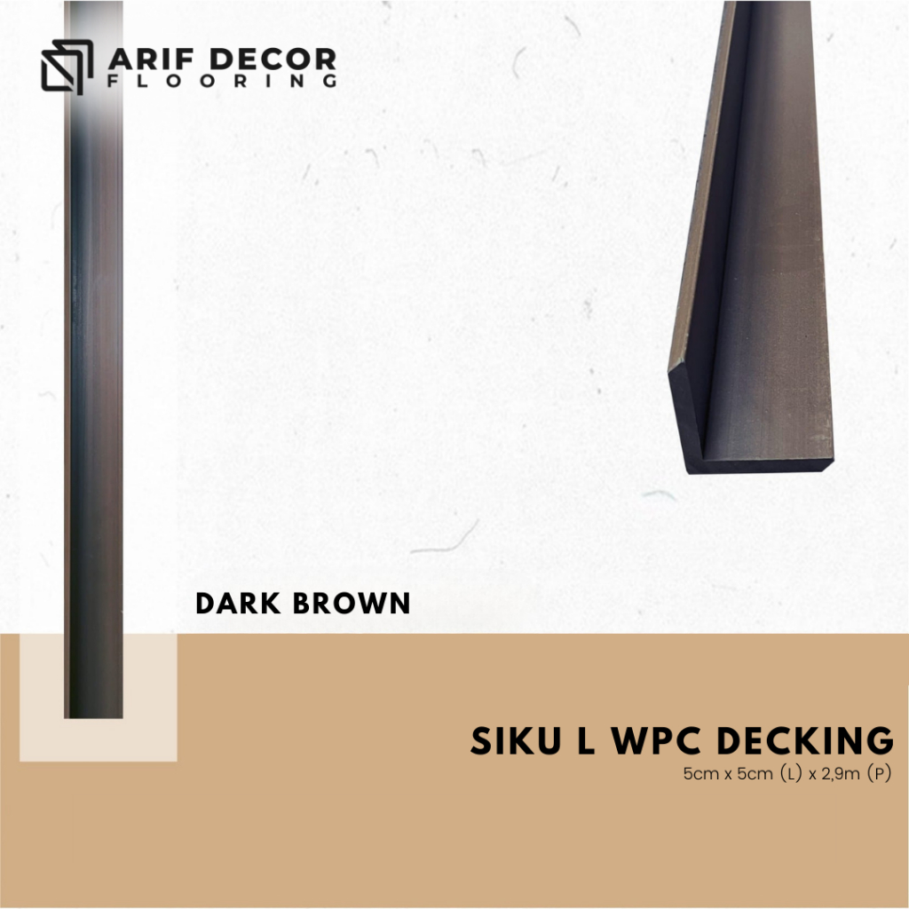Jual Side cover decking wpc / siku L wpc decking - Joist rangka decking ...