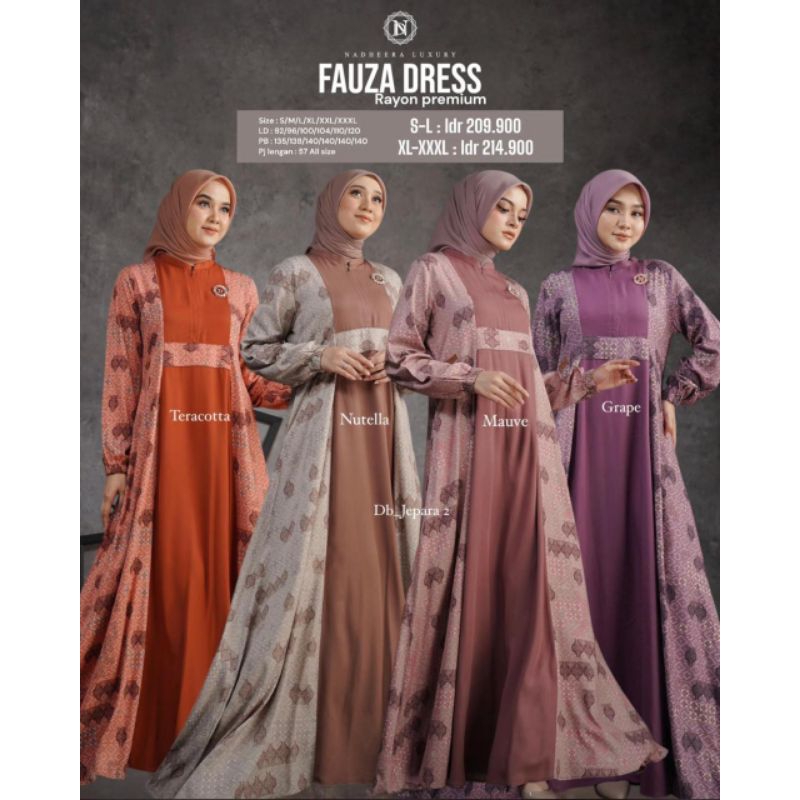 Jual FAUZA DRESS NADHEERA LUXURY | Shopee Indonesia