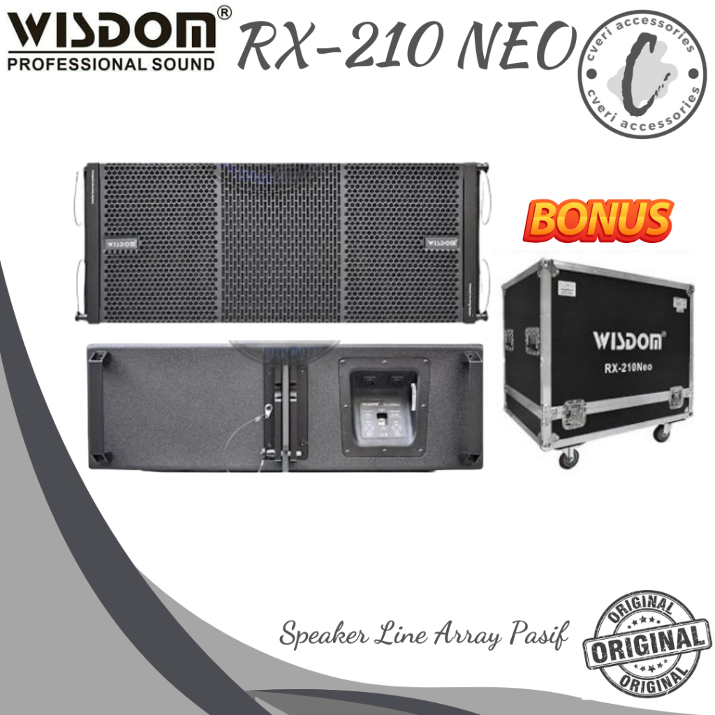 Jual Wisdom RX210 Neo Speaker Line Array Pasif Original Wisdom RX ...