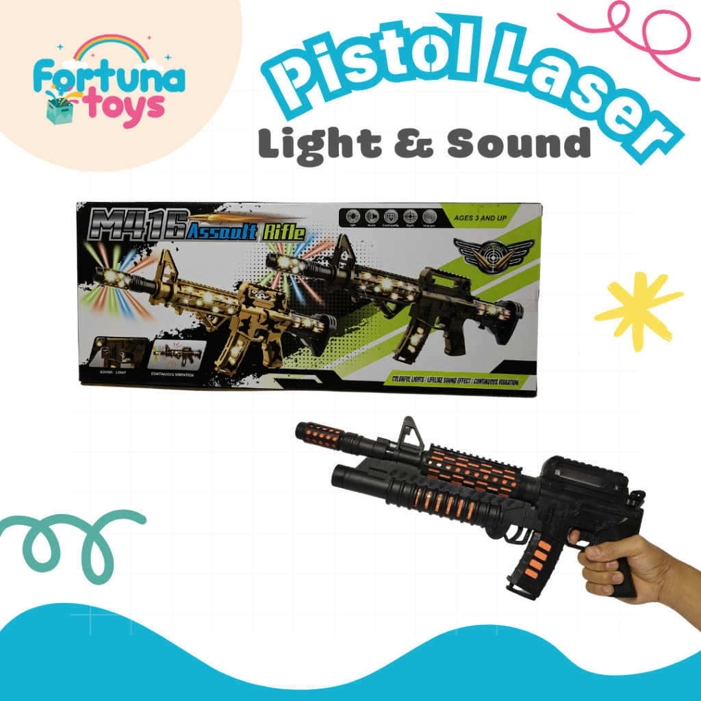Jual Fortuna Toys | Mainan Anak Pistol Senapan Laser Musik dan Suara ...