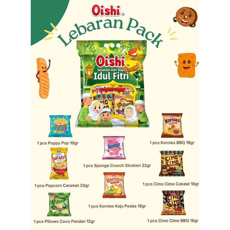 Jual SNACK OISHI LEBARAN PACK | Shopee Indonesia