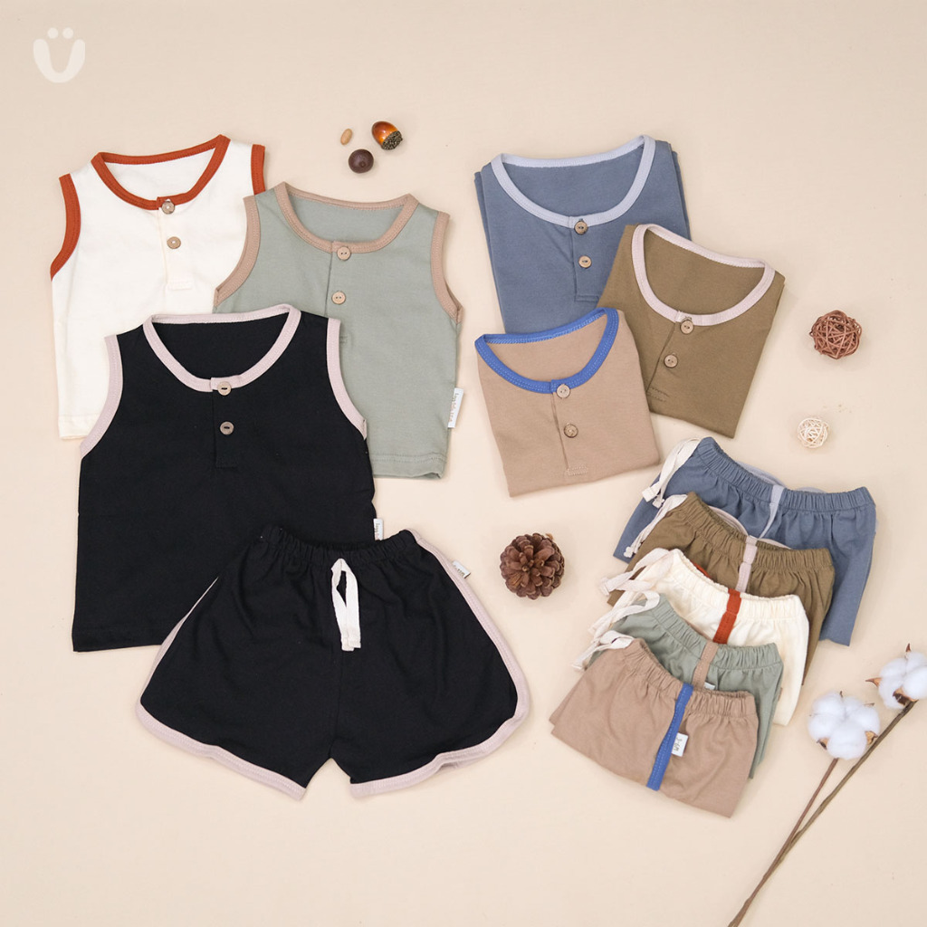 Jual SETELAN SINGLET BAYI DAN ANAK / SETELAN SINGLET ROUND SET LUYY ...