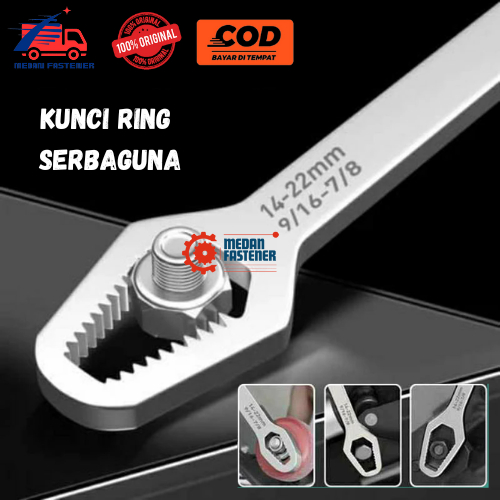Jual Kunci Ring Serbaguna Multifungsi Universal Ukuran 8-22mm | Shopee ...