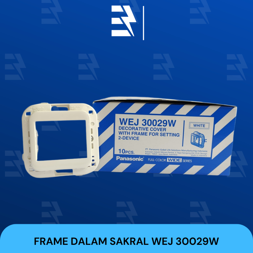 Jual Panasonic frame mata saklar dalam warna putih / WEJ 30029W ...