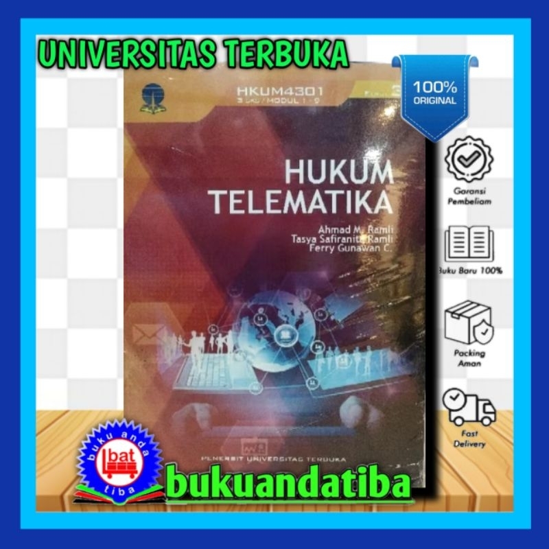 Jual HUKUM TELEMATIKA - Ahmad M. Ramli - UNIVERSITAS TERBUKA - UT ...