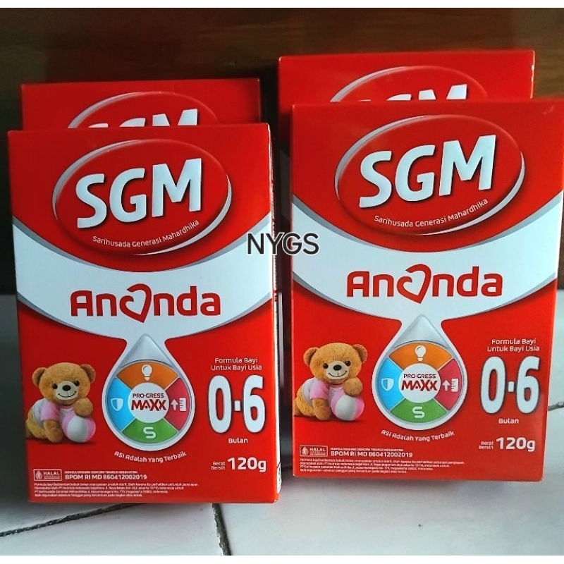 Jual SGM ANANDA 0-6 BULAN KEMASAN 120gr | Shopee Indonesia