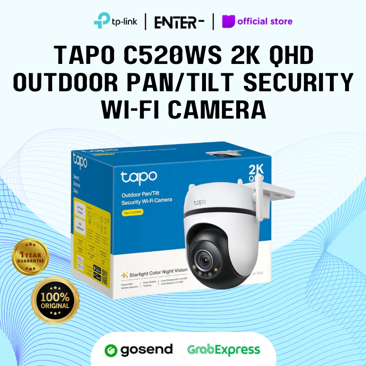 Jual TP-Link Tapo C520WS 2K QHD Outdoor Pan/Tilt Security Wi-Fi Camera | Shopee Indonesia