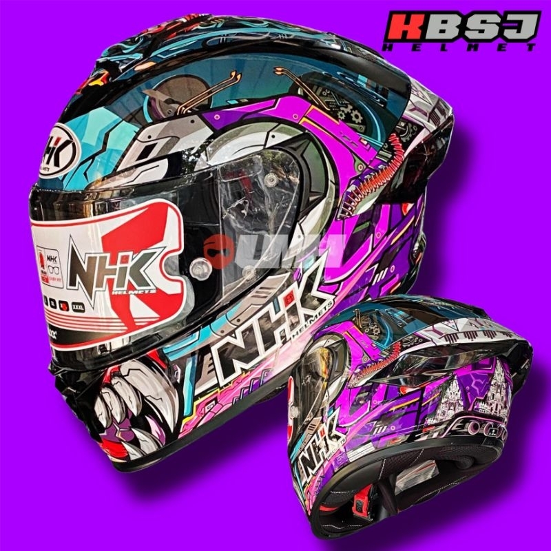 Jual HELM NHK MARK -1 MOTIF GP FULL FACE SERIES | Shopee Indonesia