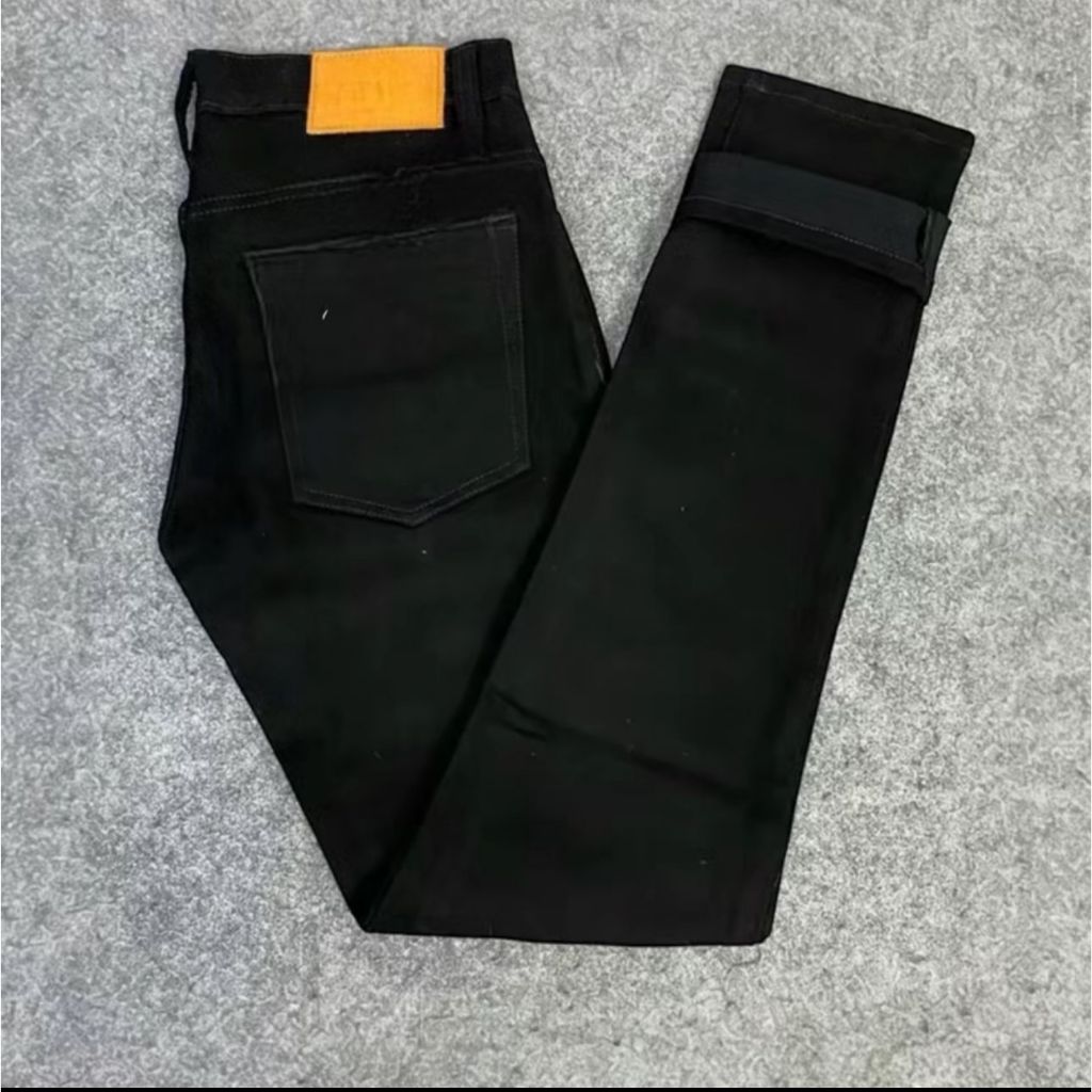 Jual jeans premium HITAM keren aww | Shopee Indonesia