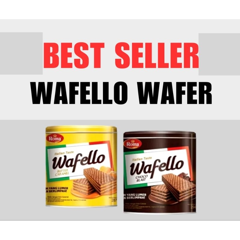Jual PROMOO!!! Wafello Wafer kaleng snack lebaran 2025 butter caramel ...