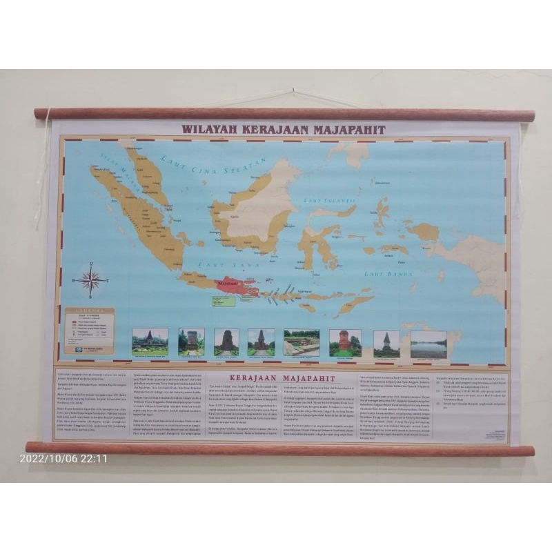 Jual Peta Bingkai Wilayah Kerajaan Majapahit Besar | Shopee Indonesia