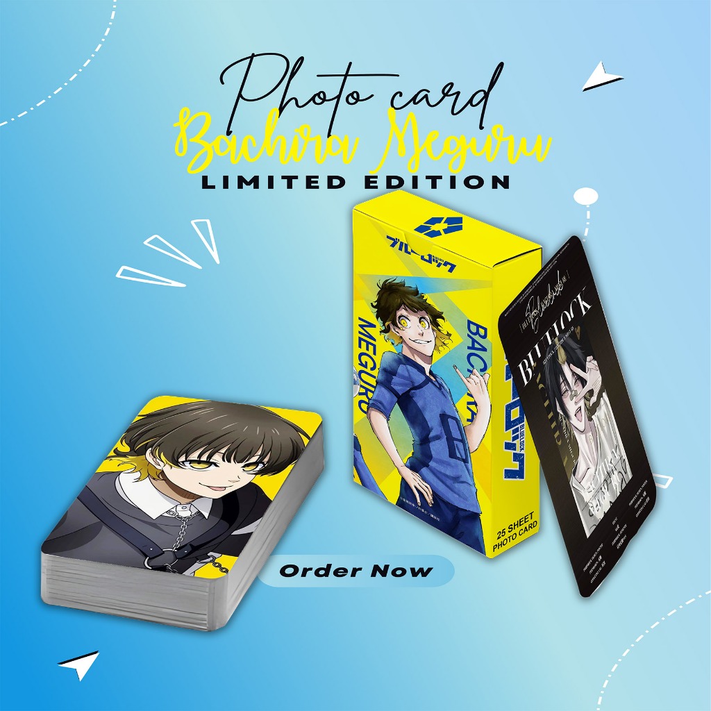 Jual PHOTOCARD SET BACHIRA MEGURU ANIME BLUE LOCK PREMIUM FREE BOX ...