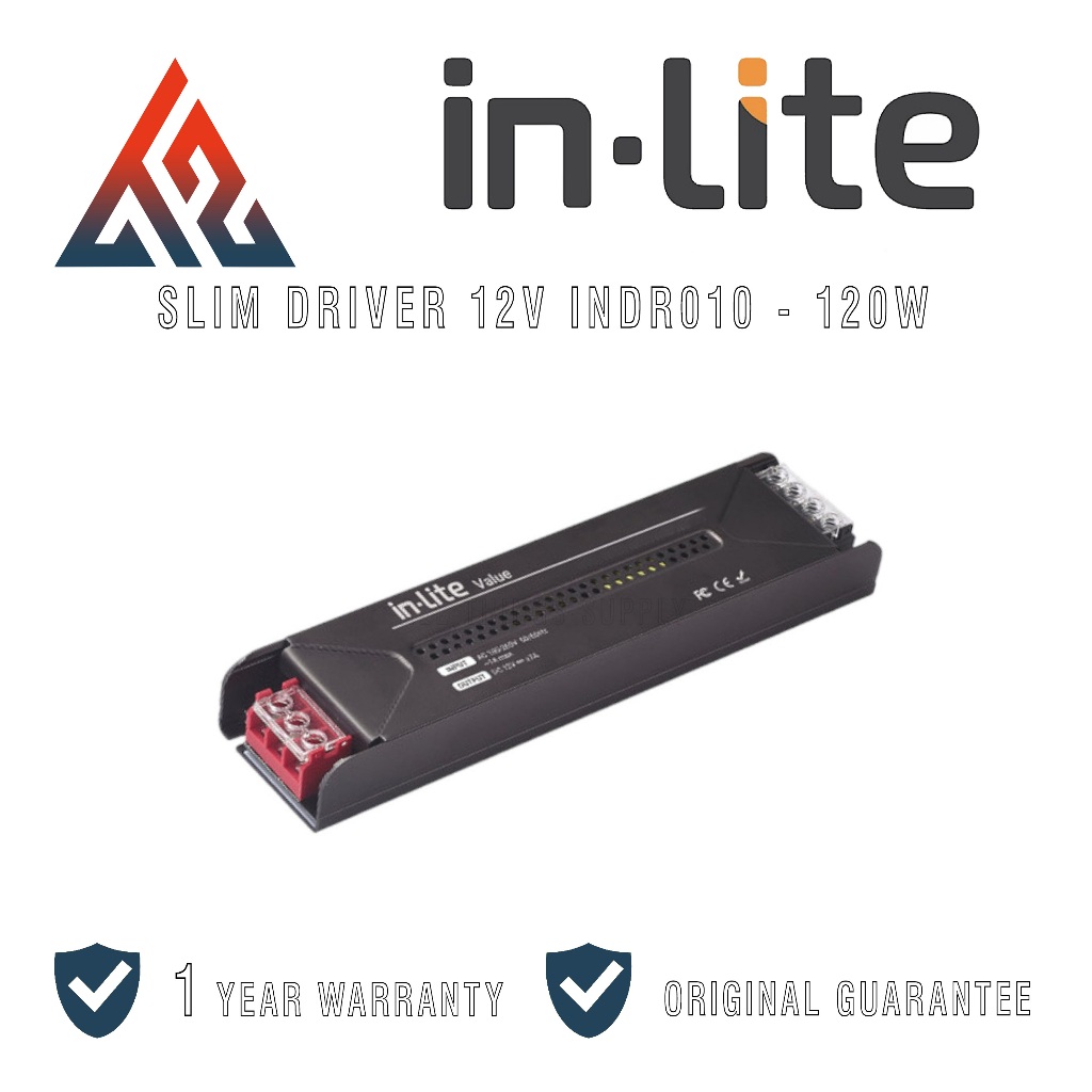 Jual Inlite INDR010 Travo Power Supply 12V 120W Flexi LED Strip Driver ...