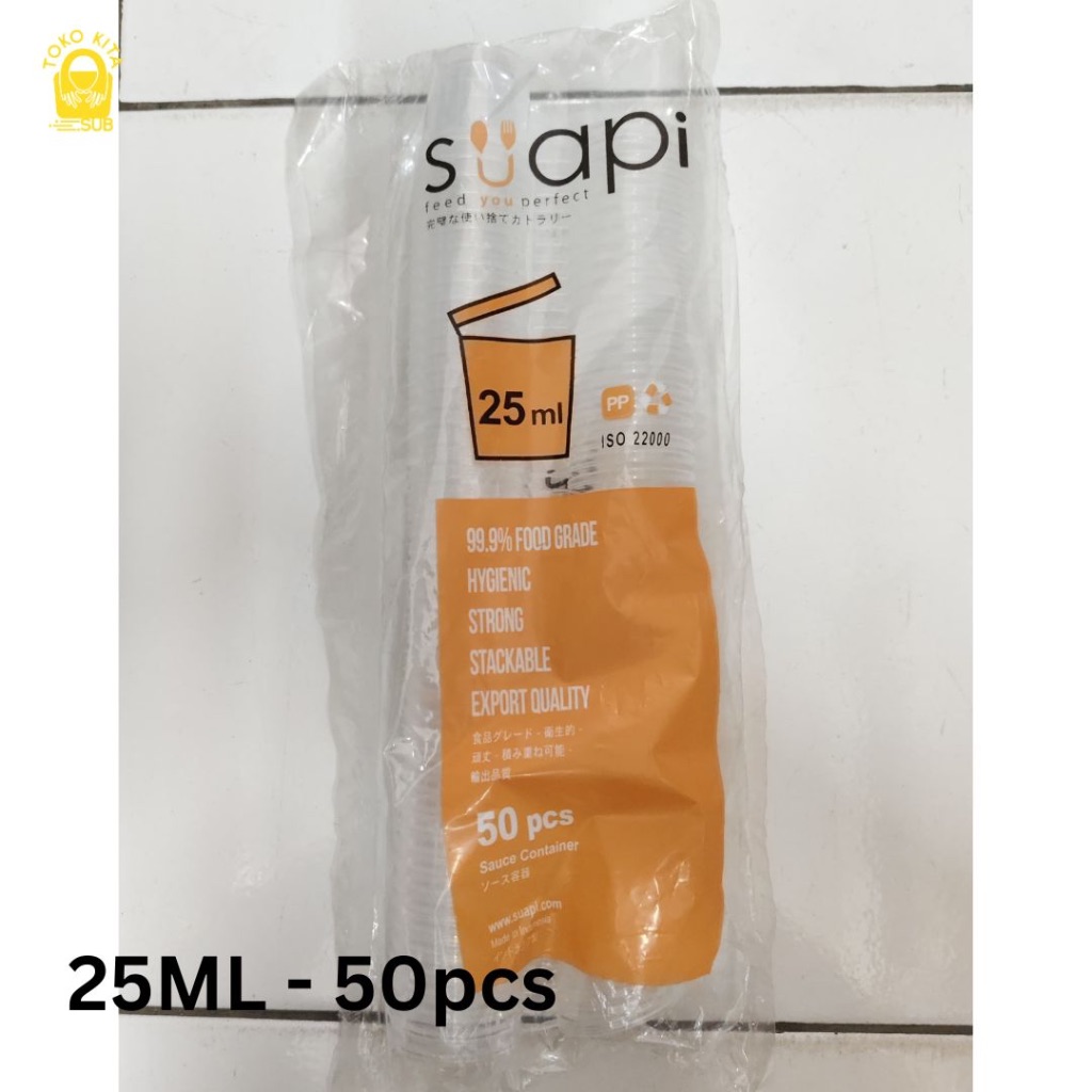 Jual [READY STOCK] Cup Saos SUAPI 25ml 35ml 75ml 100ml | Gelas Plastik ...
