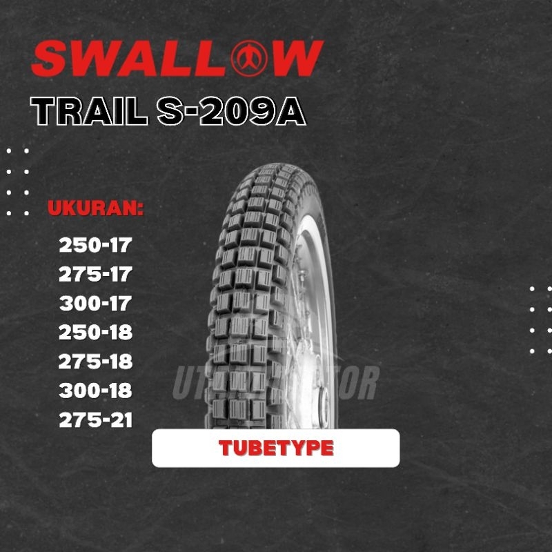 Jual BAN MOTOR SWALLOW TRAIL S-209A 250-17 275-17 300-17 250-18 275-18 ...