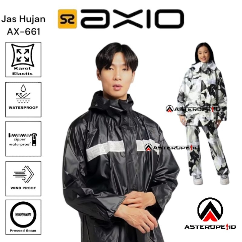Jual Jas Hujan Axio 661 Army rubber/Mantel Axio 661 Army karet/Axio/jas hujan karet Dewasa Pria ...