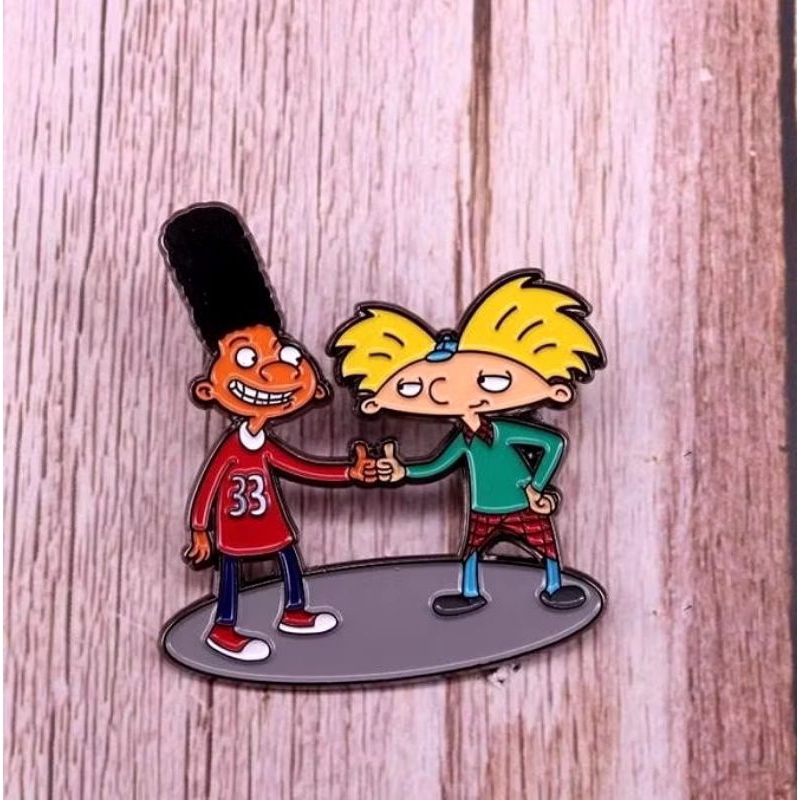 Jual pin enamel film hey Arnold kartun | Shopee Indonesia