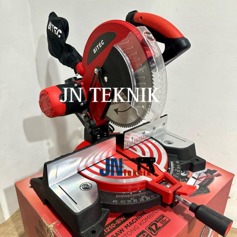 Jual MESIN POTONG ALUMUNIUM 10 INCH BITEC MSM R1210-BW MITER SAW 10 INCH BITEC MSM R1210-BW ...