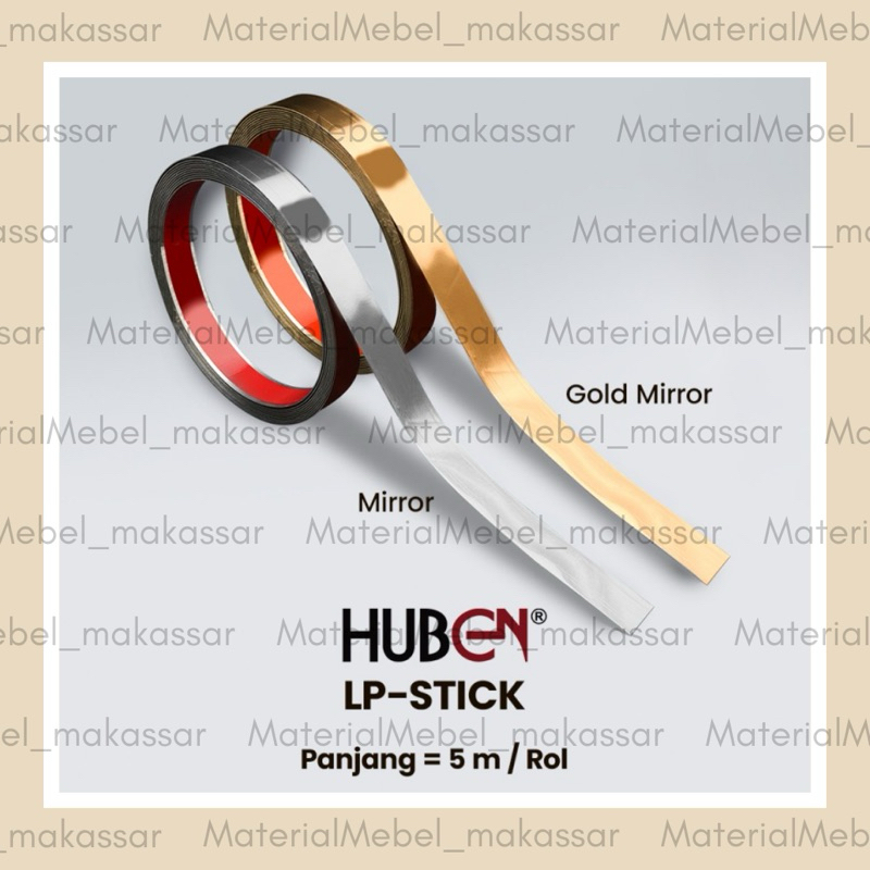 Jual PAKAI PEREKAT List Plat Strip Sticker DENGAN PEREKAT Warna GOLD ...