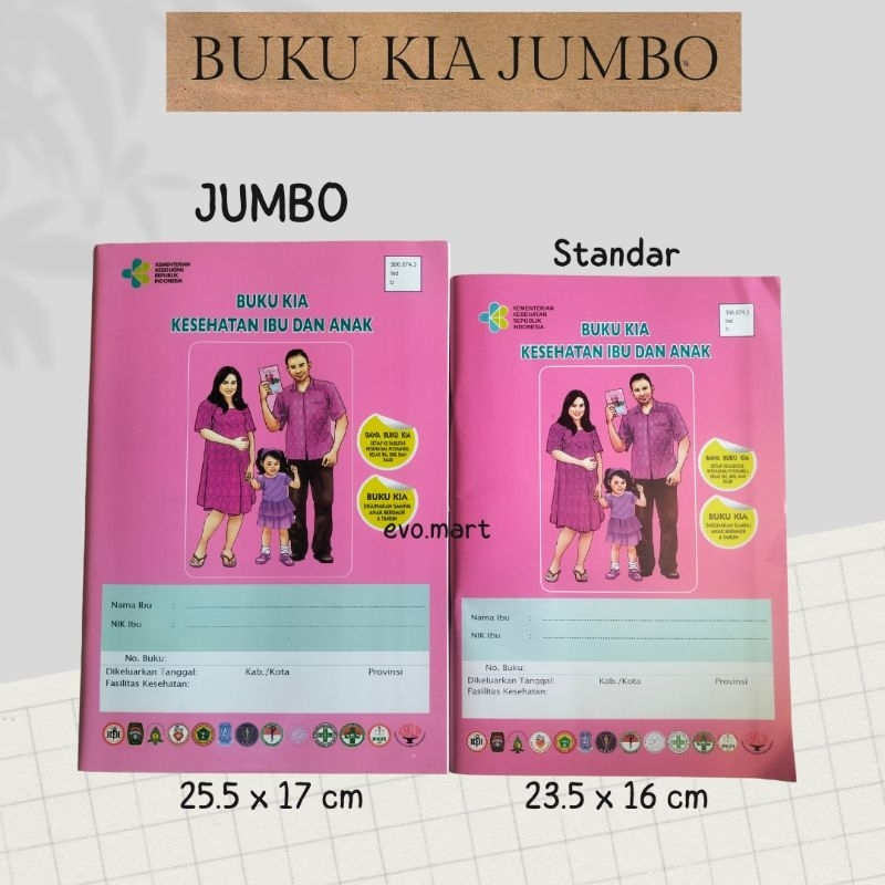 Jual Buku KIA (Kesehatan Ibu dan Anak) Terbaru (buku pink kehamilan) JUMBO | Shopee Indonesia